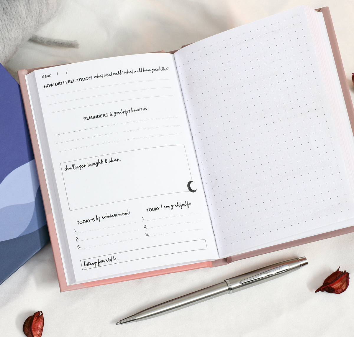 A6 Bedtime Journal Notebook | Reflection & Gratitude | byanika